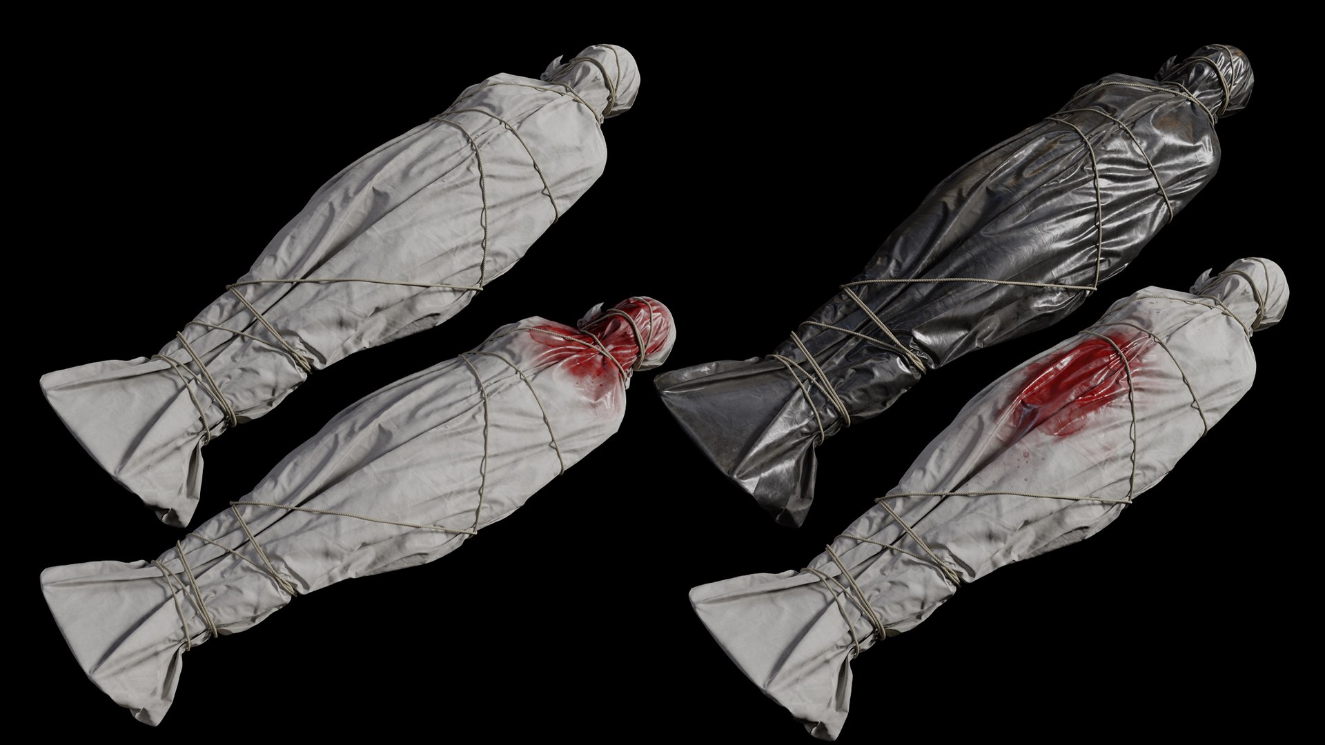 3D Model Covered Corpse 08 Low-Poly - TurboSquid 2382112