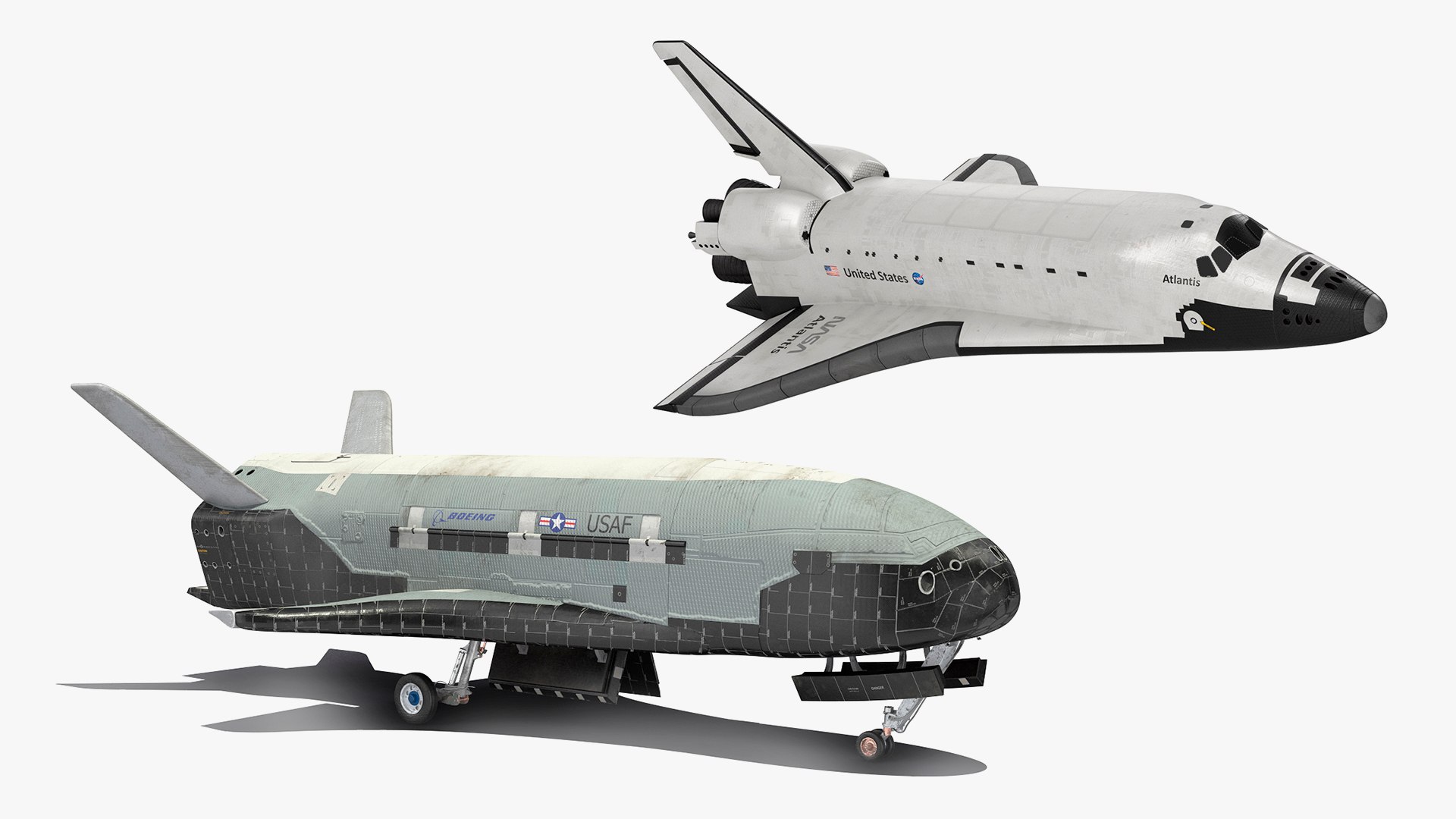 Rigged Space Shuttles Collection 3D Model - TurboSquid 2298954