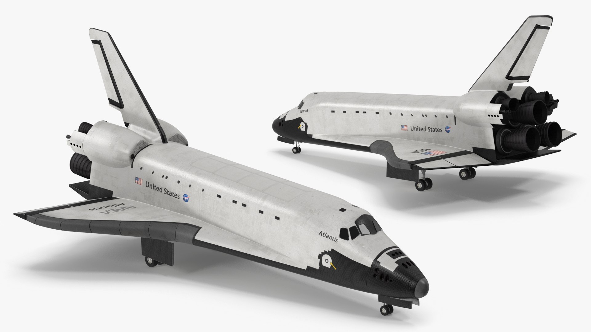 Rigged Space Shuttles Collection 3D Model - TurboSquid 2298954