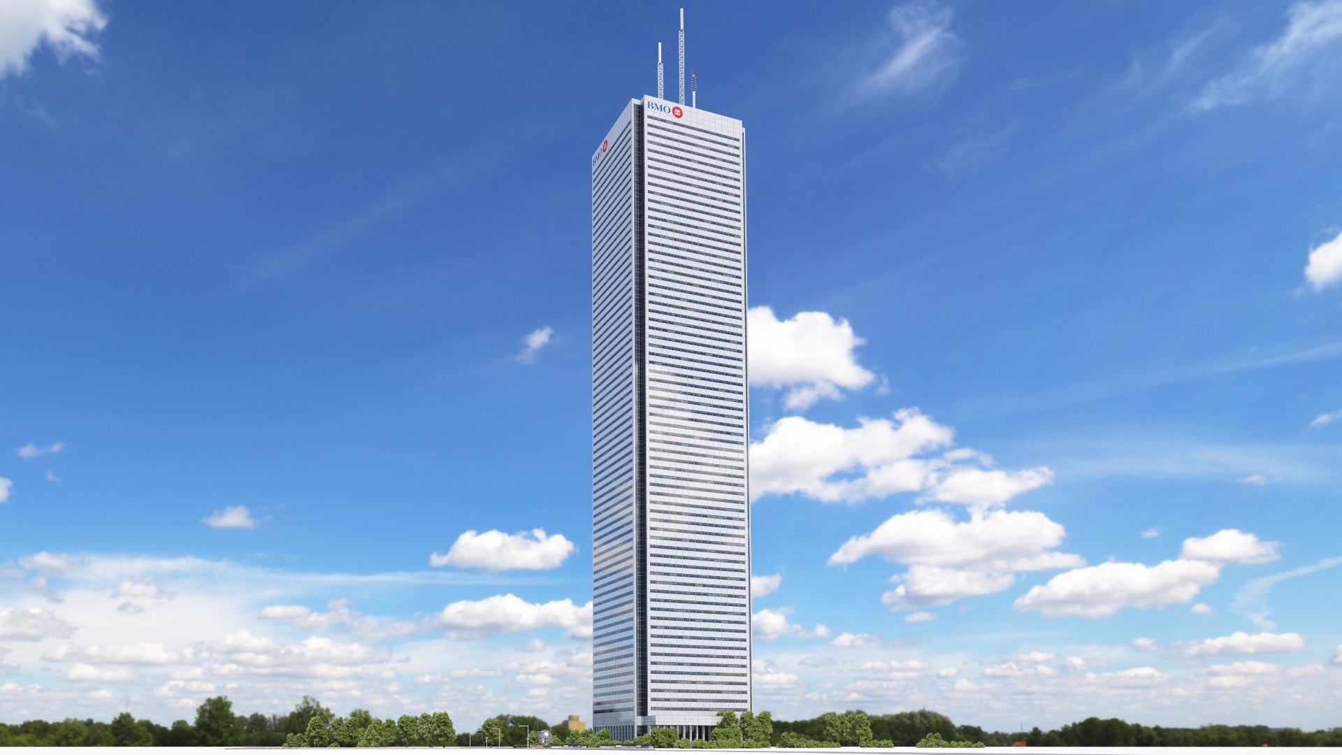 First Canadian Place V1 Original Lowpoly 3D - TurboSquid 1781876