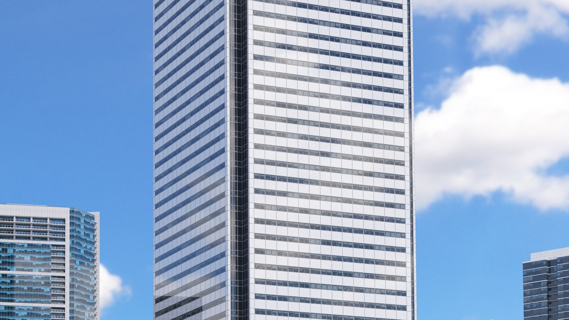 First Canadian Place V1 Original Lowpoly 3D - TurboSquid 1781876