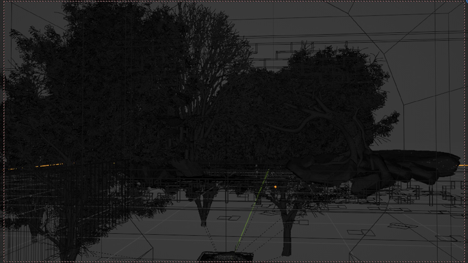 3D Scene Japanese Environment Tree PBR Assets Shrine Water - TurboSquid ...