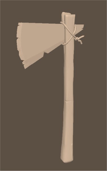 Cartoon axe 3D model - TurboSquid 1747163