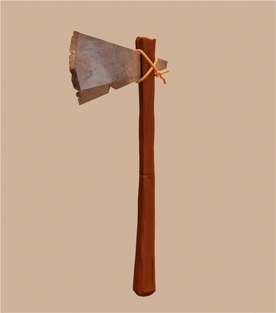 Cartoon axe 3D model - TurboSquid 1747163
