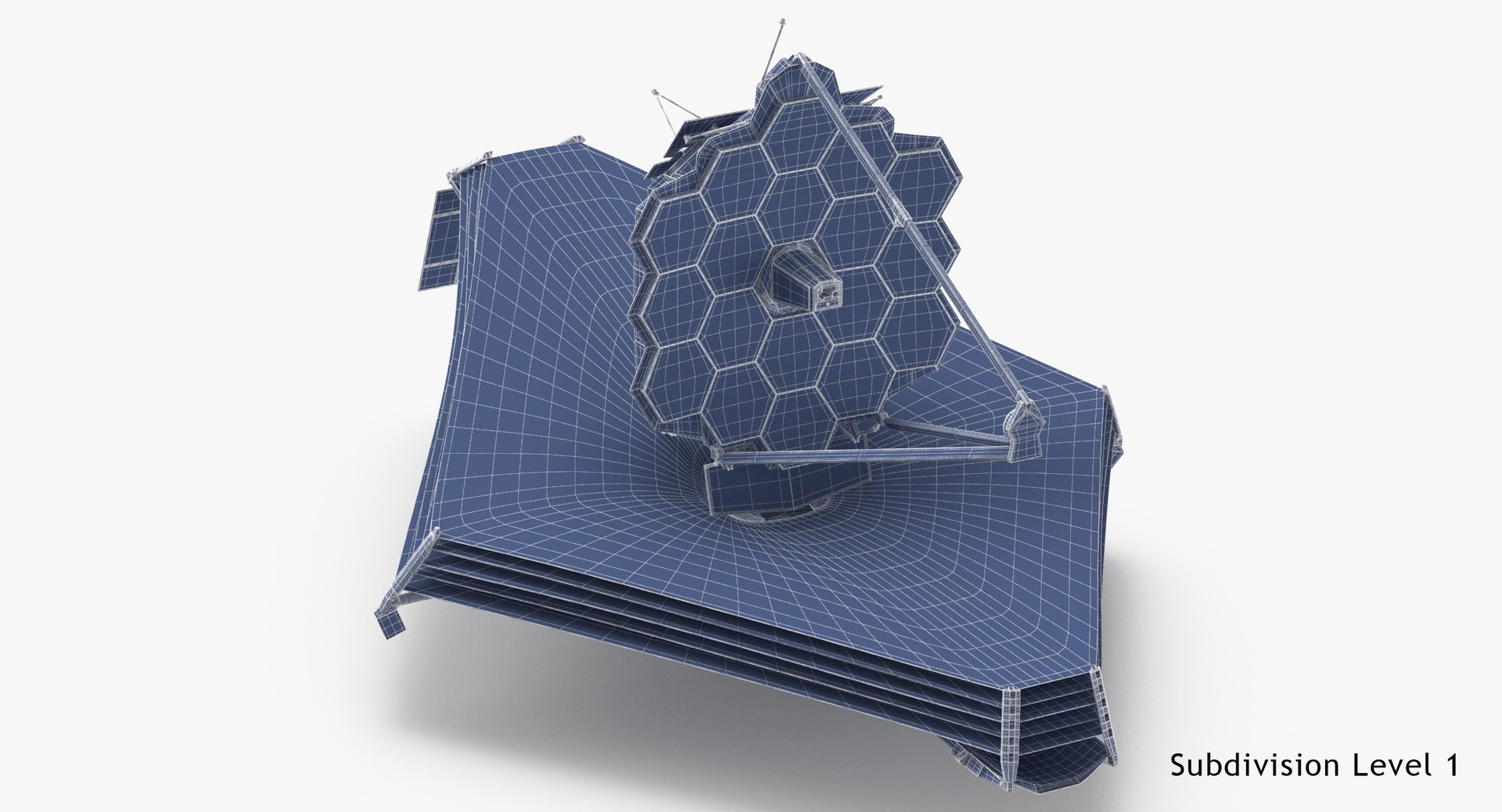 james webb space telescope 3d max