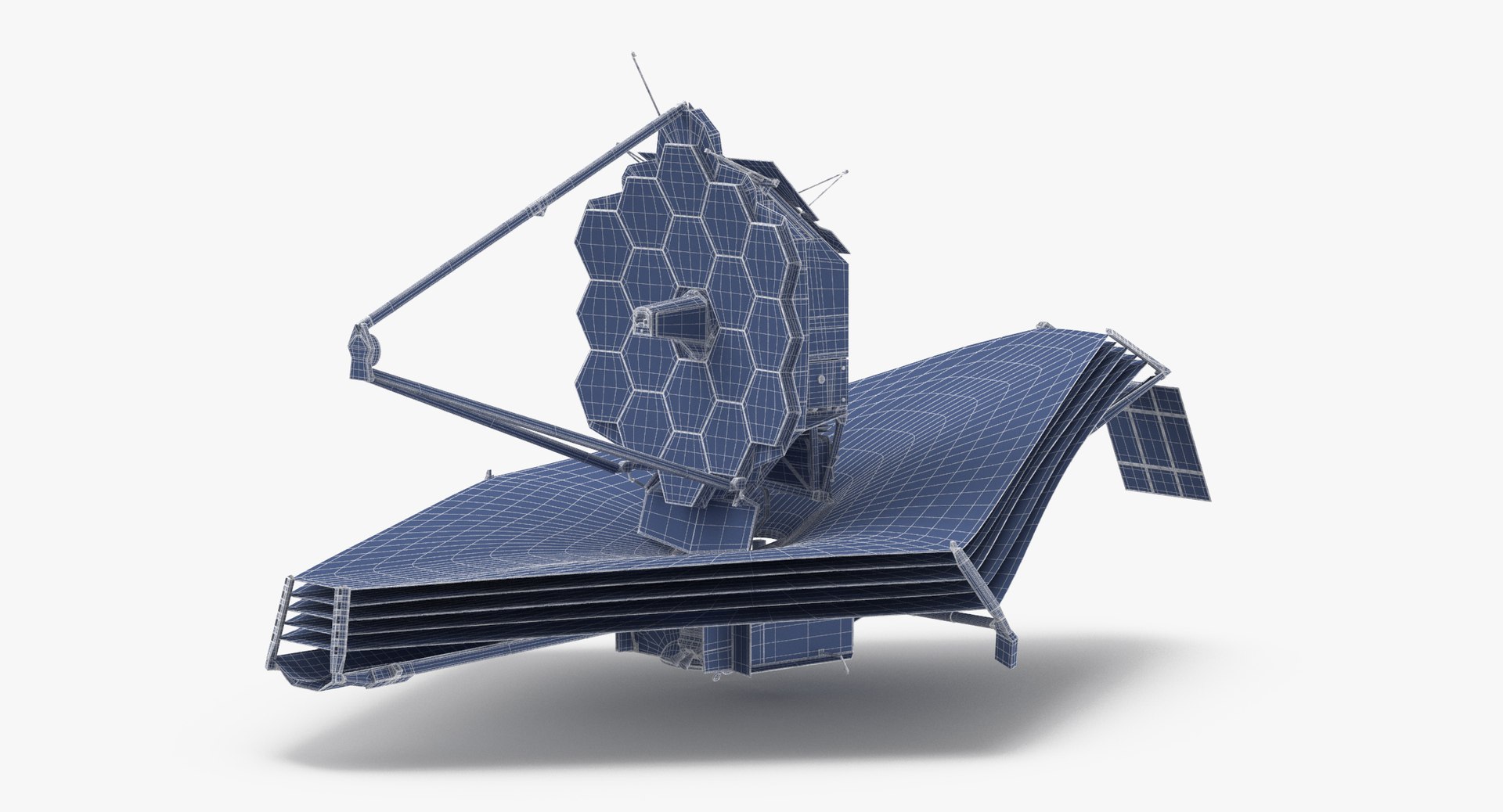 james webb space telescope 3d max