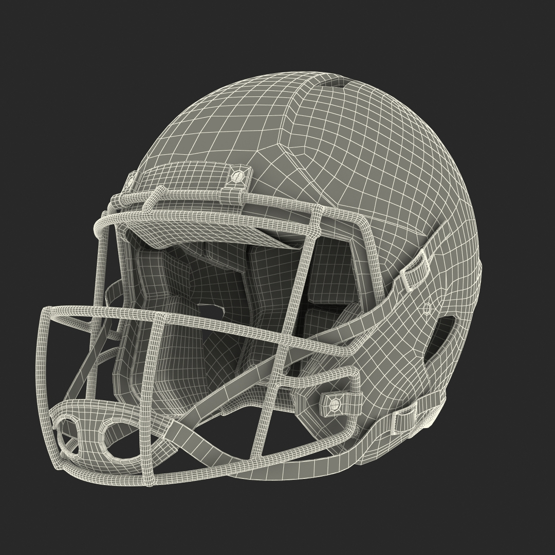 3d football helmet 3 generic model