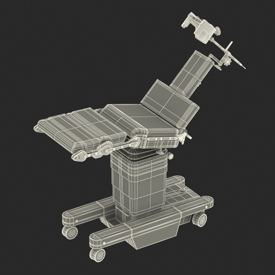 3d operating table head support model