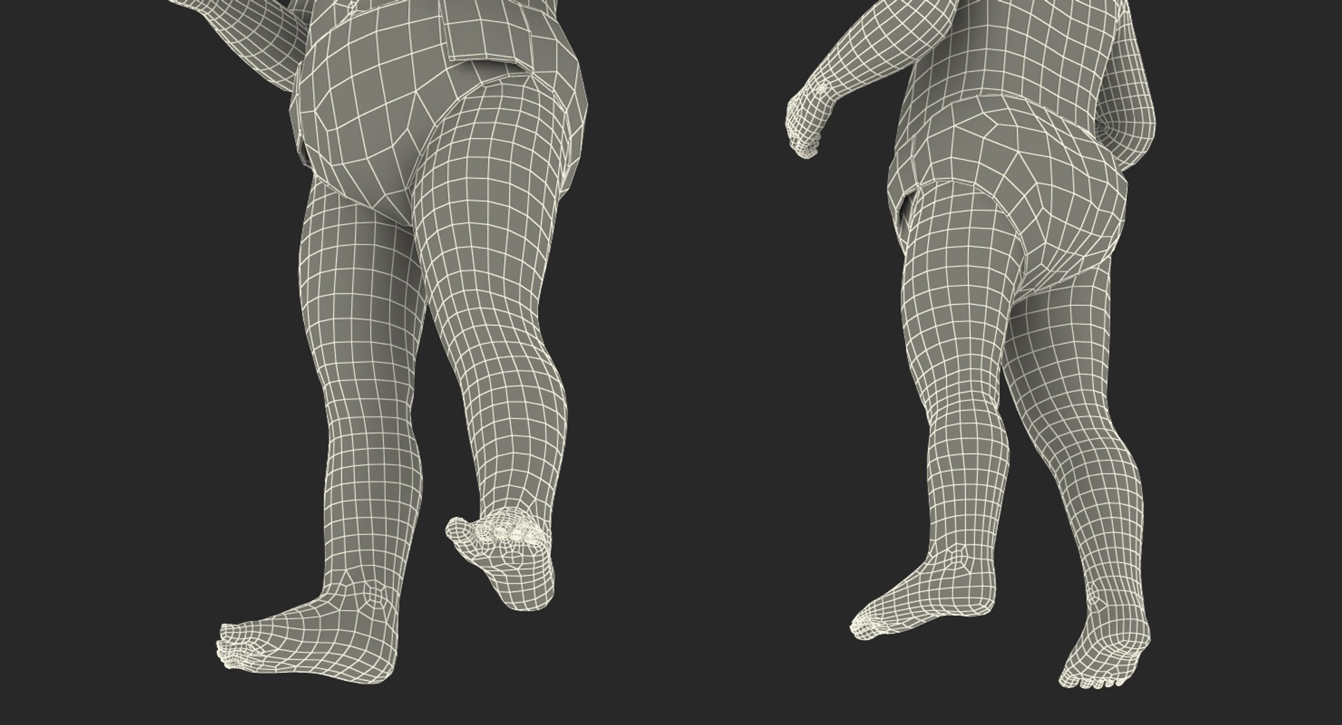 African American Baby Standing 3d Max