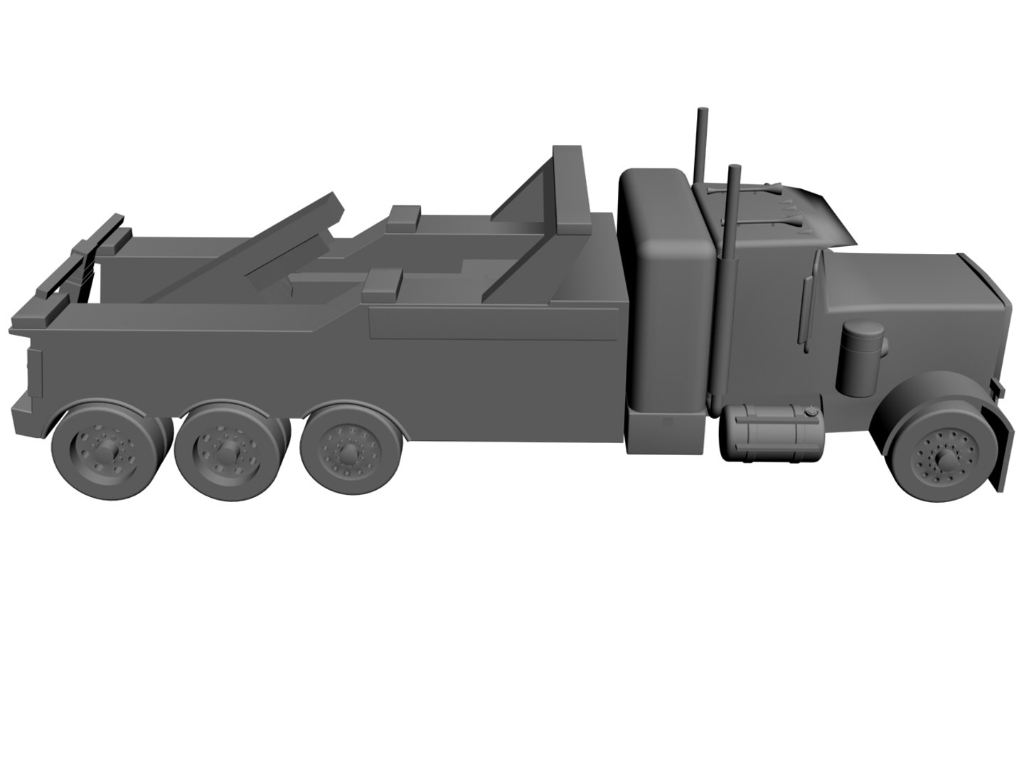 3d heavy duty tow truck model