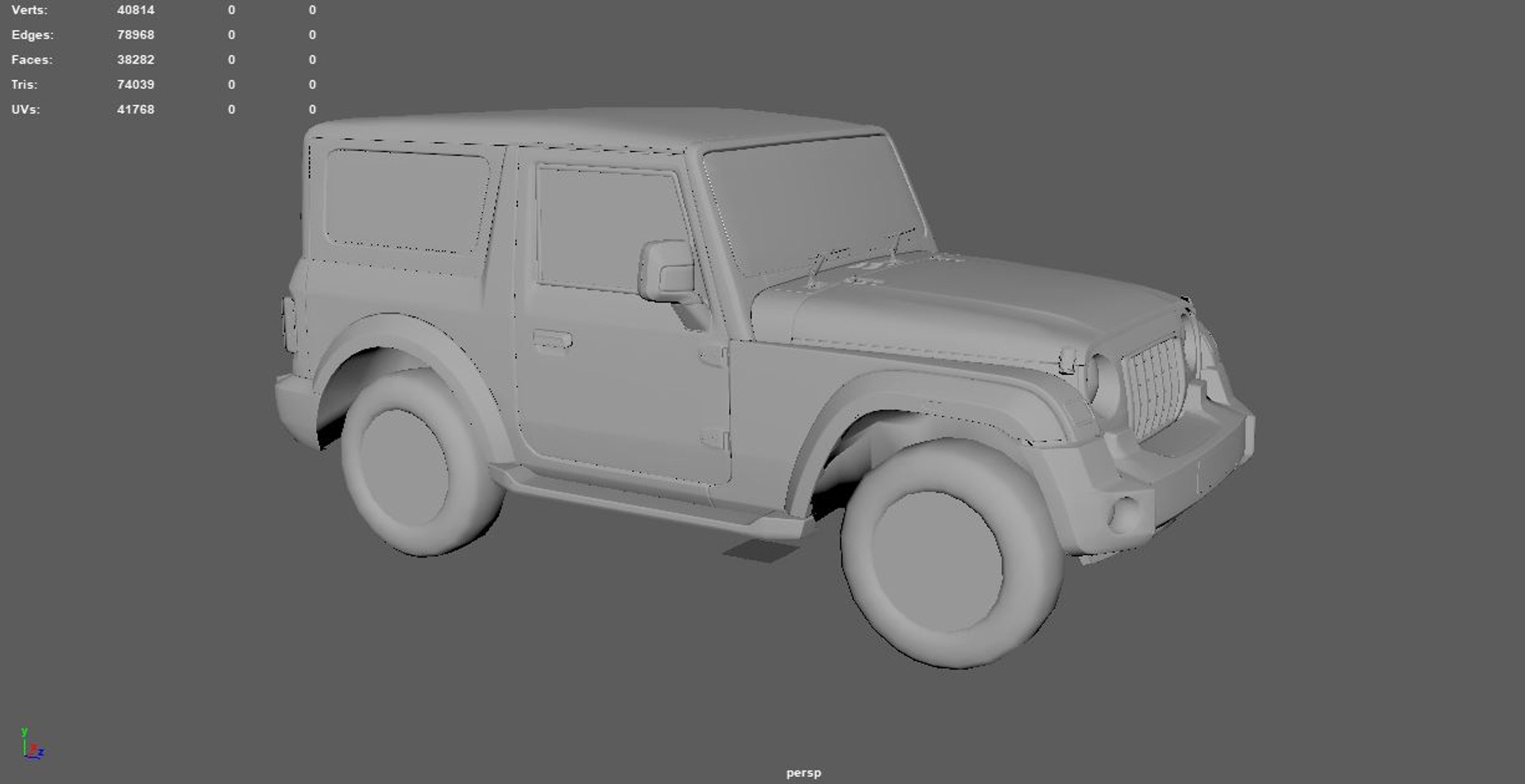 3D Model Generic Low Poly SUV Jeep For Games - TurboSquid 1978127