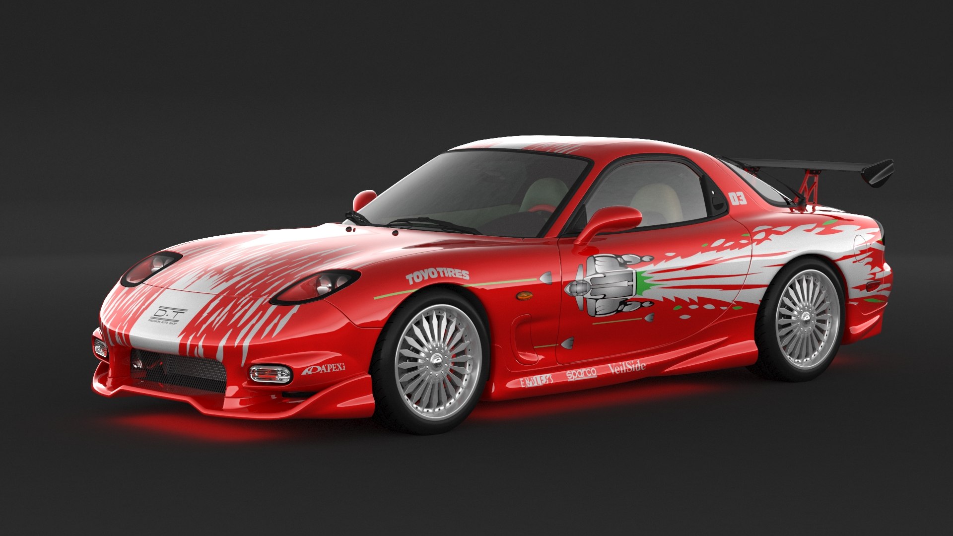 3D Model Mazda RX-7 - TurboSquid 2085486