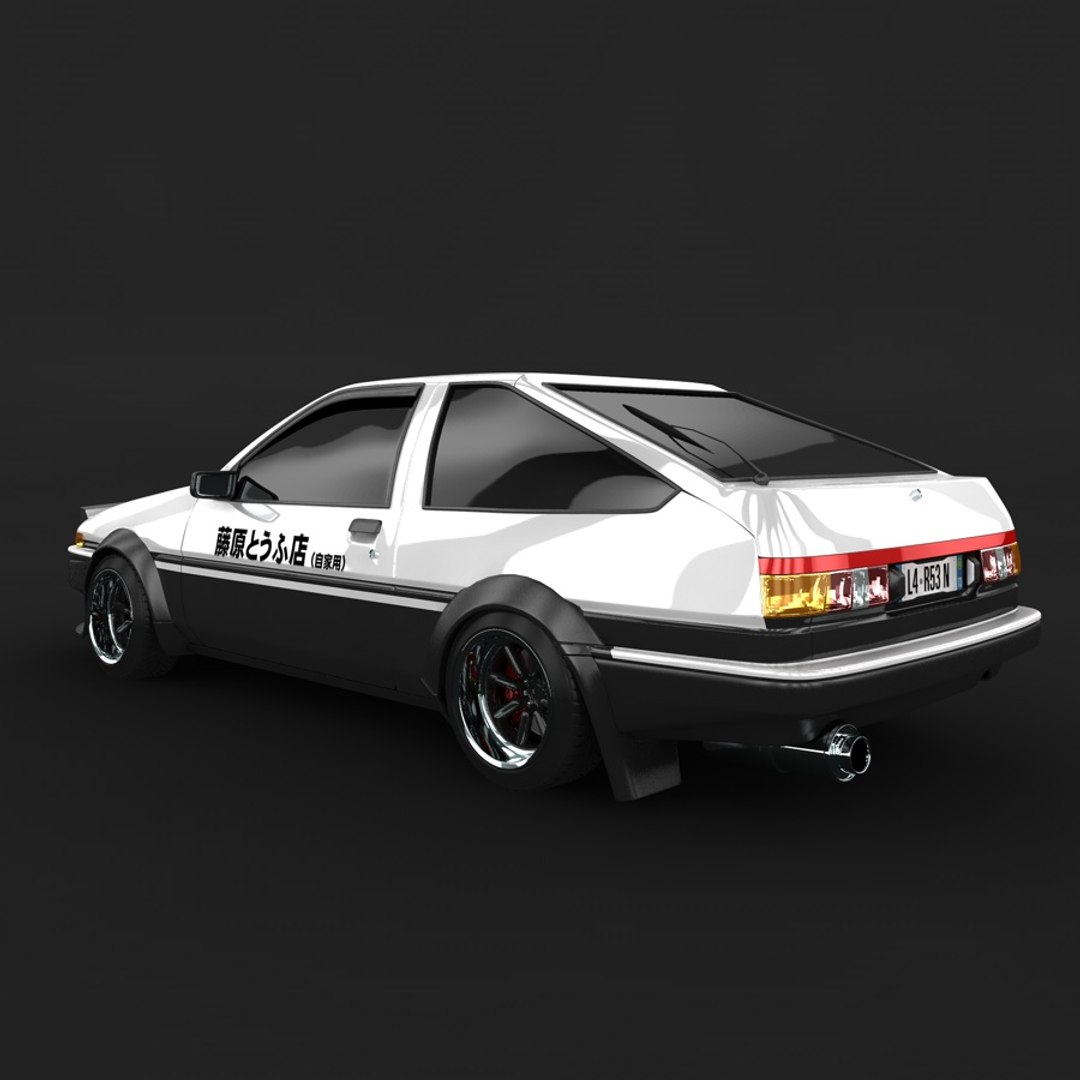 Takumi Initial D 3d Model
