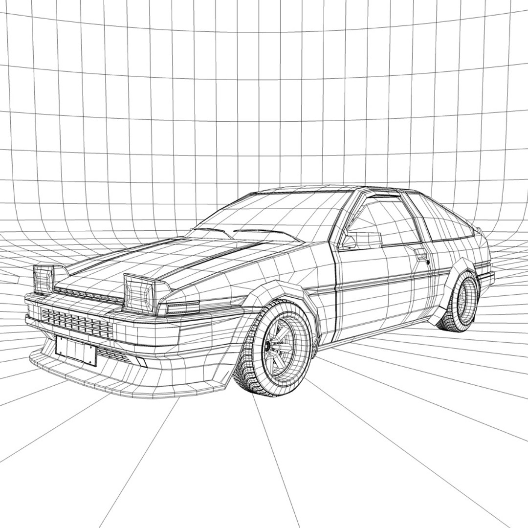 Takumi Initial D 3d Model