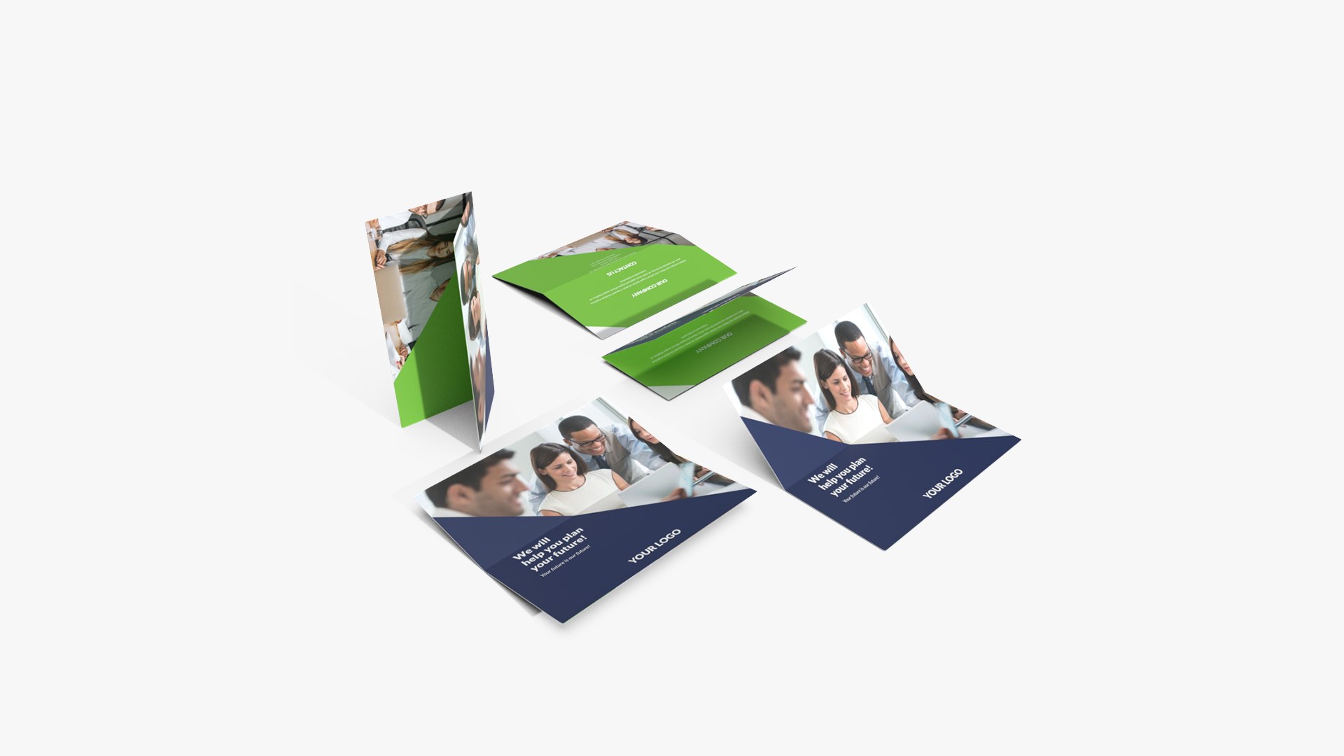 Folded leaflet 3D model - TurboSquid 1511514