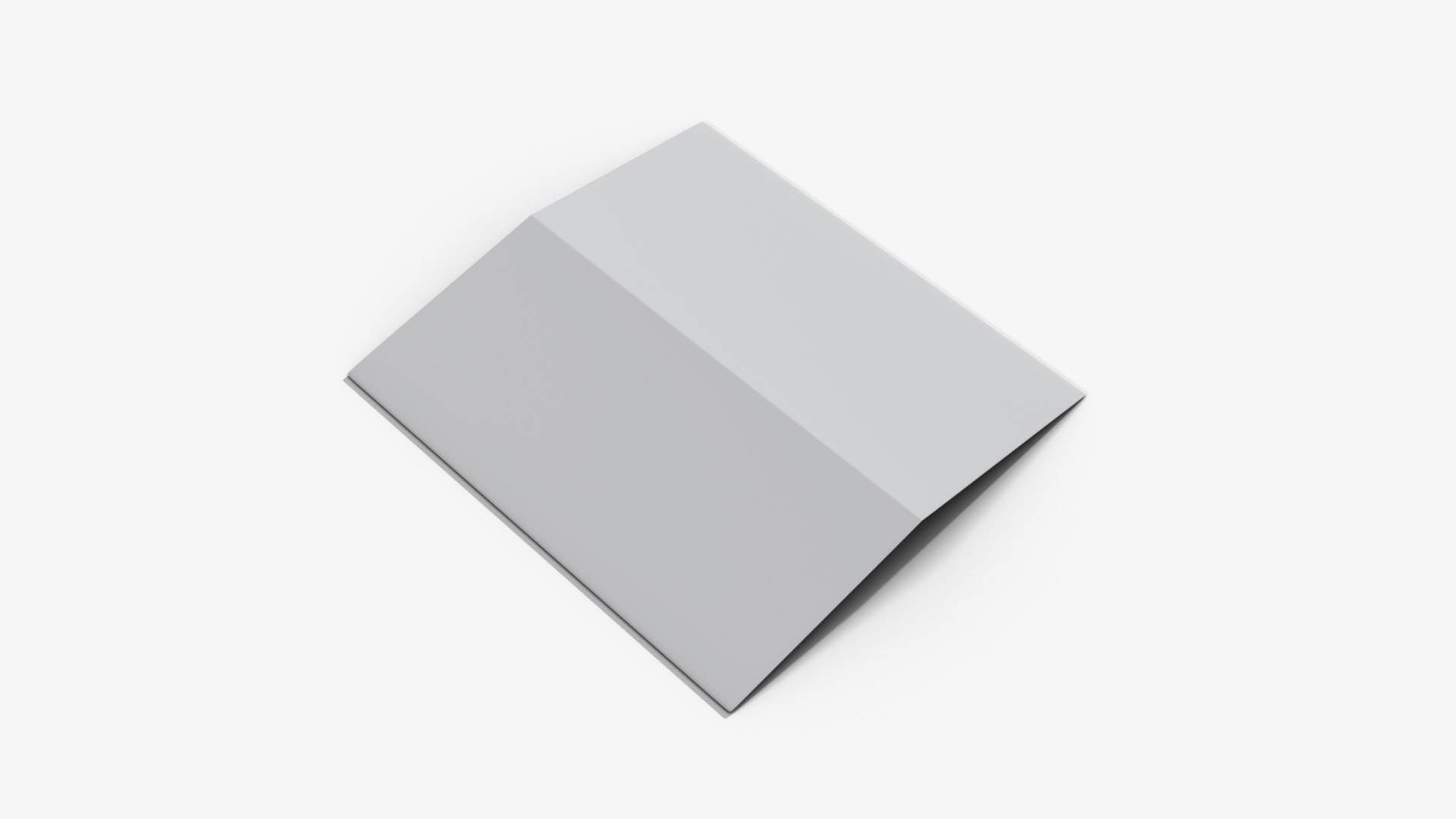 Folded Leaflet 3D Model - TurboSquid 1511514