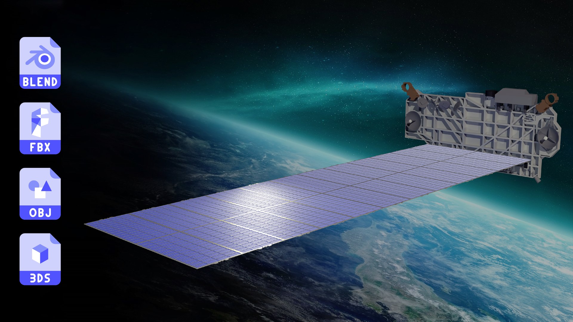 modèle 3D de SpaceX Starlink satellite - TurboSquid 1948412