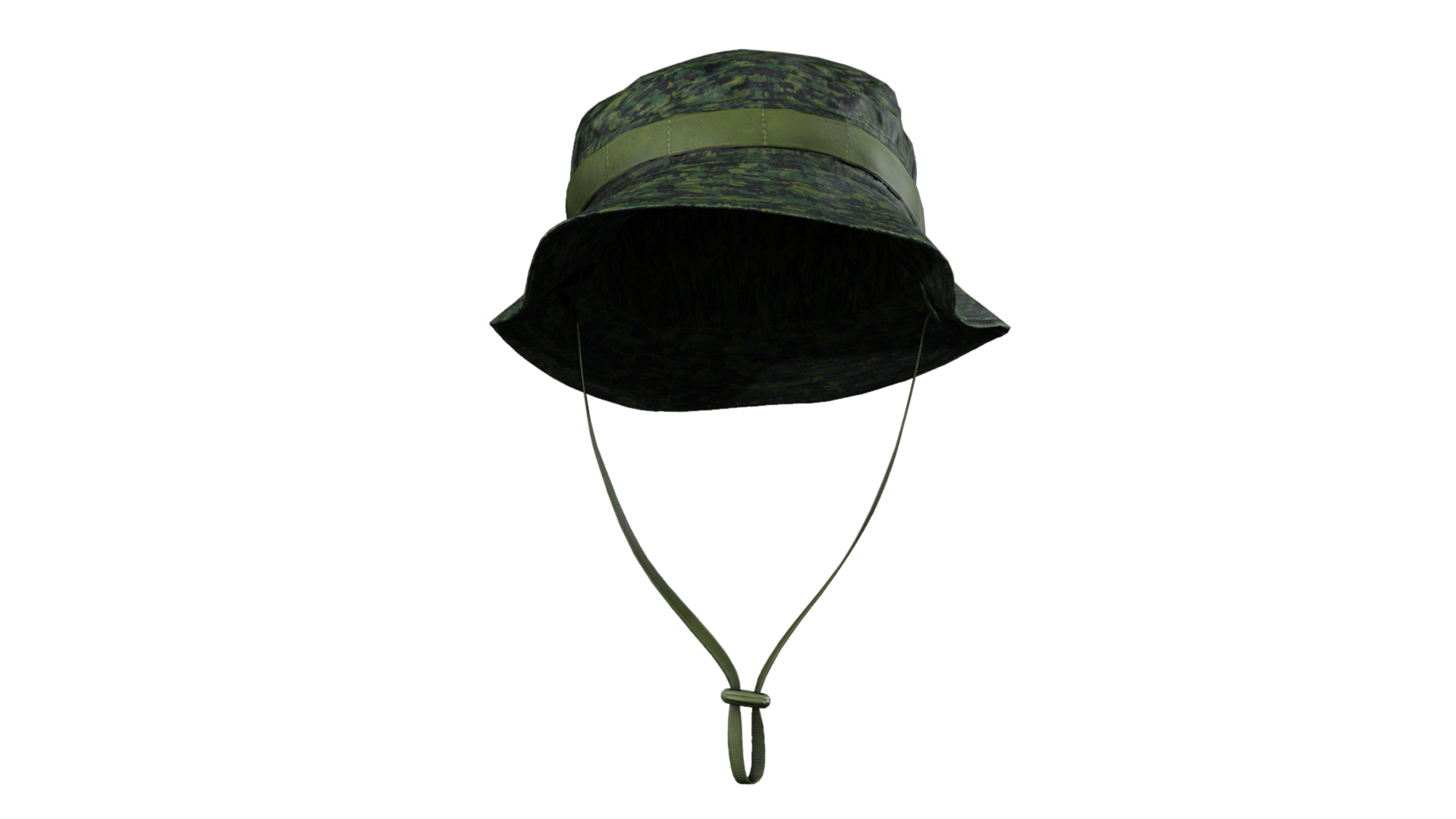 3D Military Bucket Hat - Woodland Camo Style Model - TurboSquid 2425777