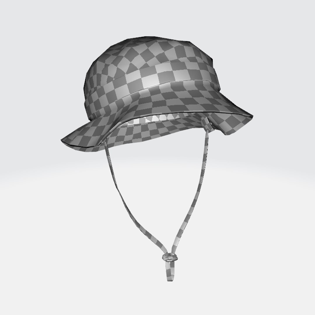 3D Military Bucket Hat - Woodland Camo Style Model - TurboSquid 2425777