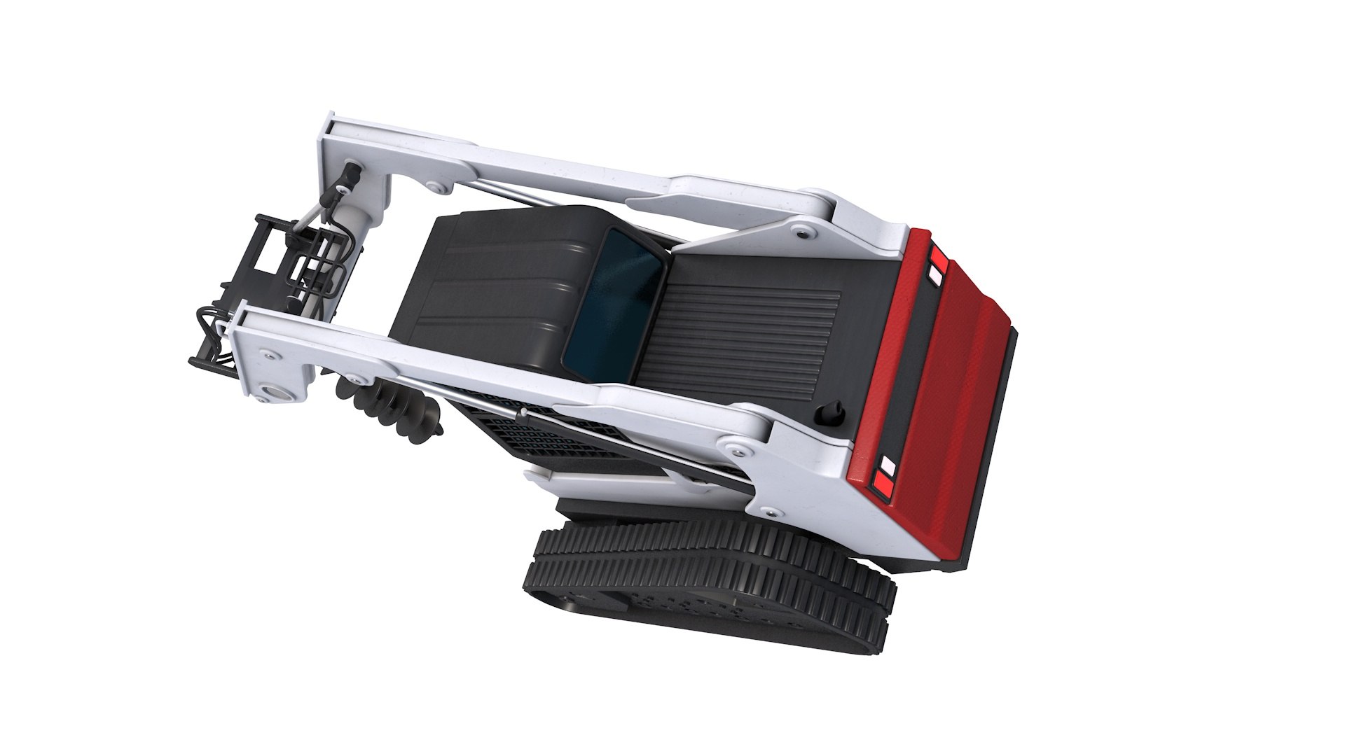 3D Compact Track Loader With Auger - TurboSquid 2120496