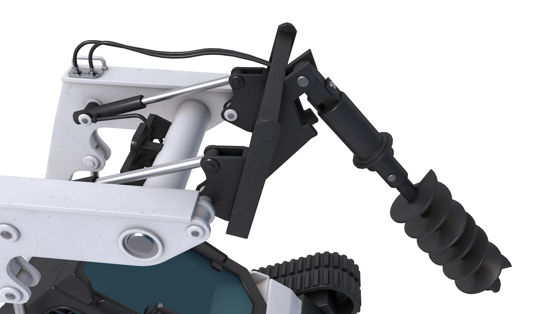 3D Compact Track Loader With Auger - TurboSquid 2120496