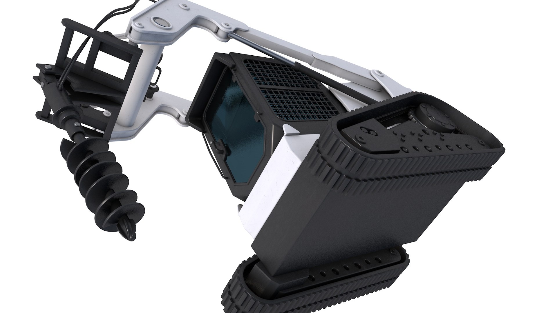 3D Compact Track Loader With Auger - TurboSquid 2120496