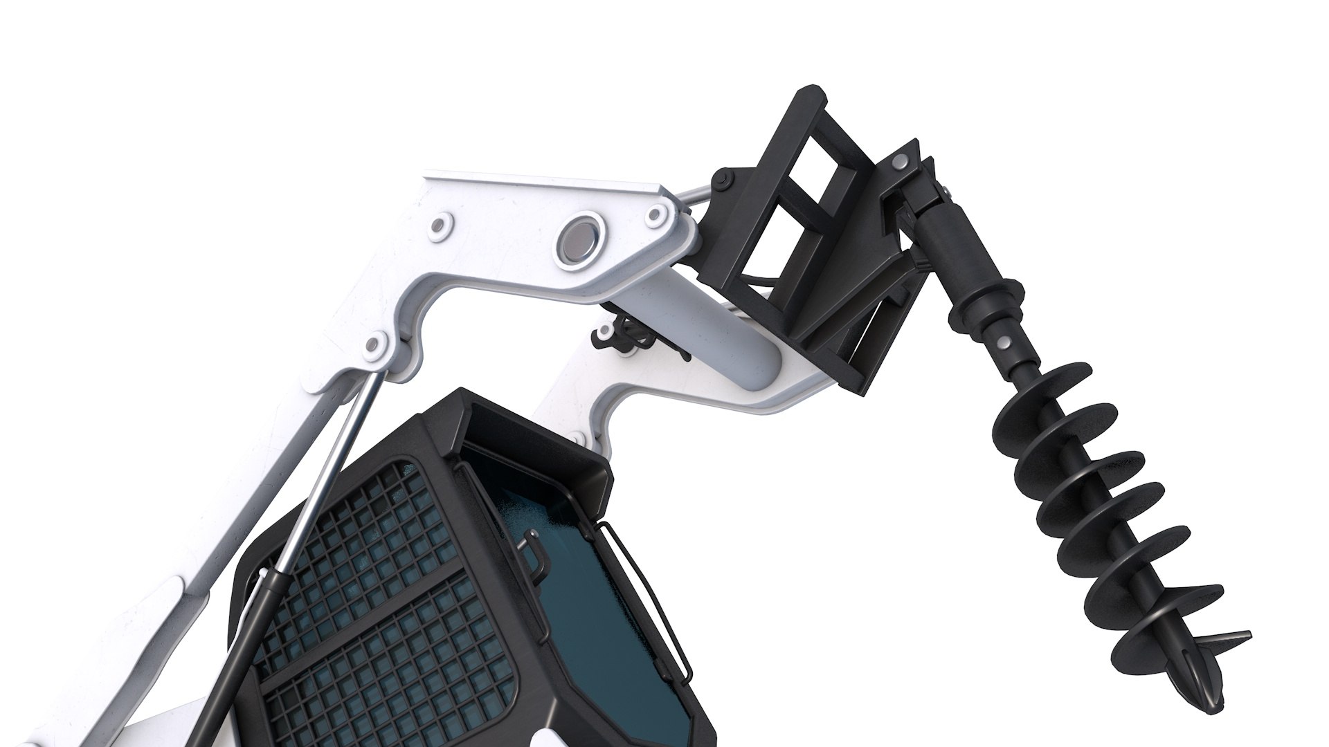 3D Compact Track Loader With Auger - TurboSquid 2120496