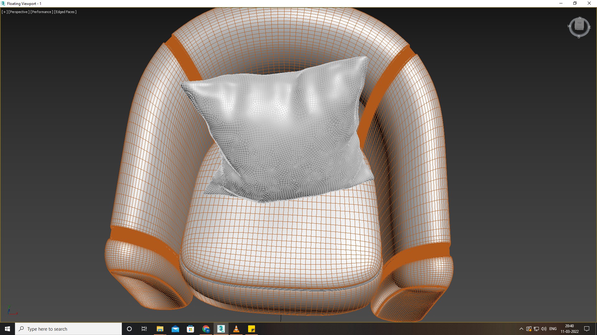 3D Arm Chair Model - TurboSquid 1866273