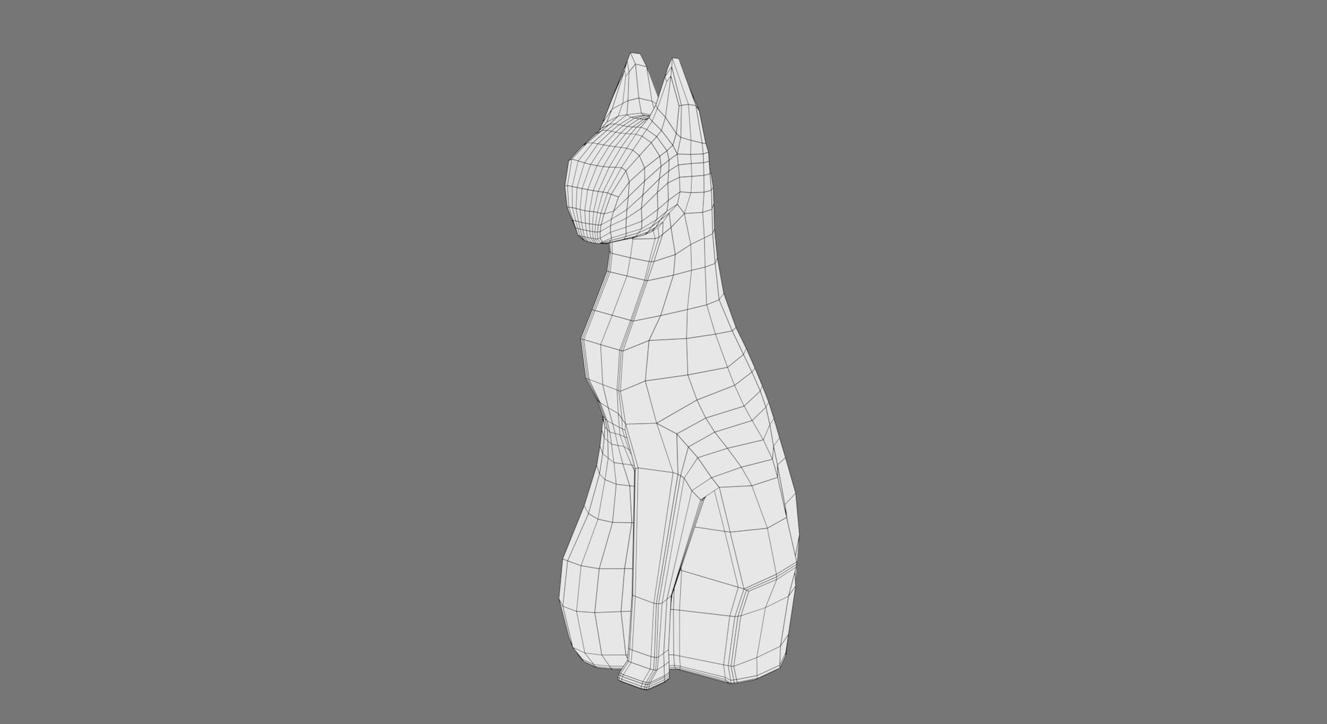 Abstract cat statue 3D model - TurboSquid 1411091