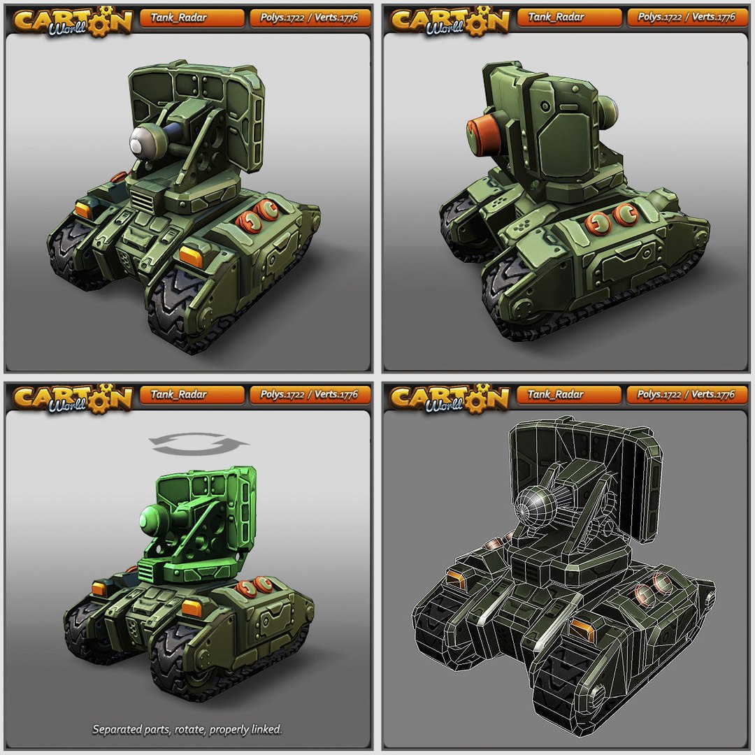 6 Low-res Cartoon Ground Model - TurboSquid 1277300