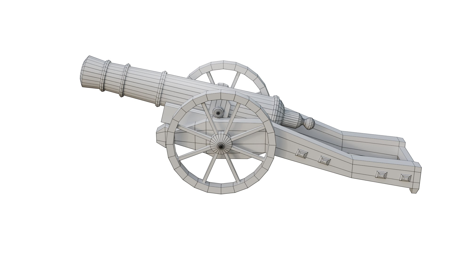3D Cannon Model - TurboSquid 2227967