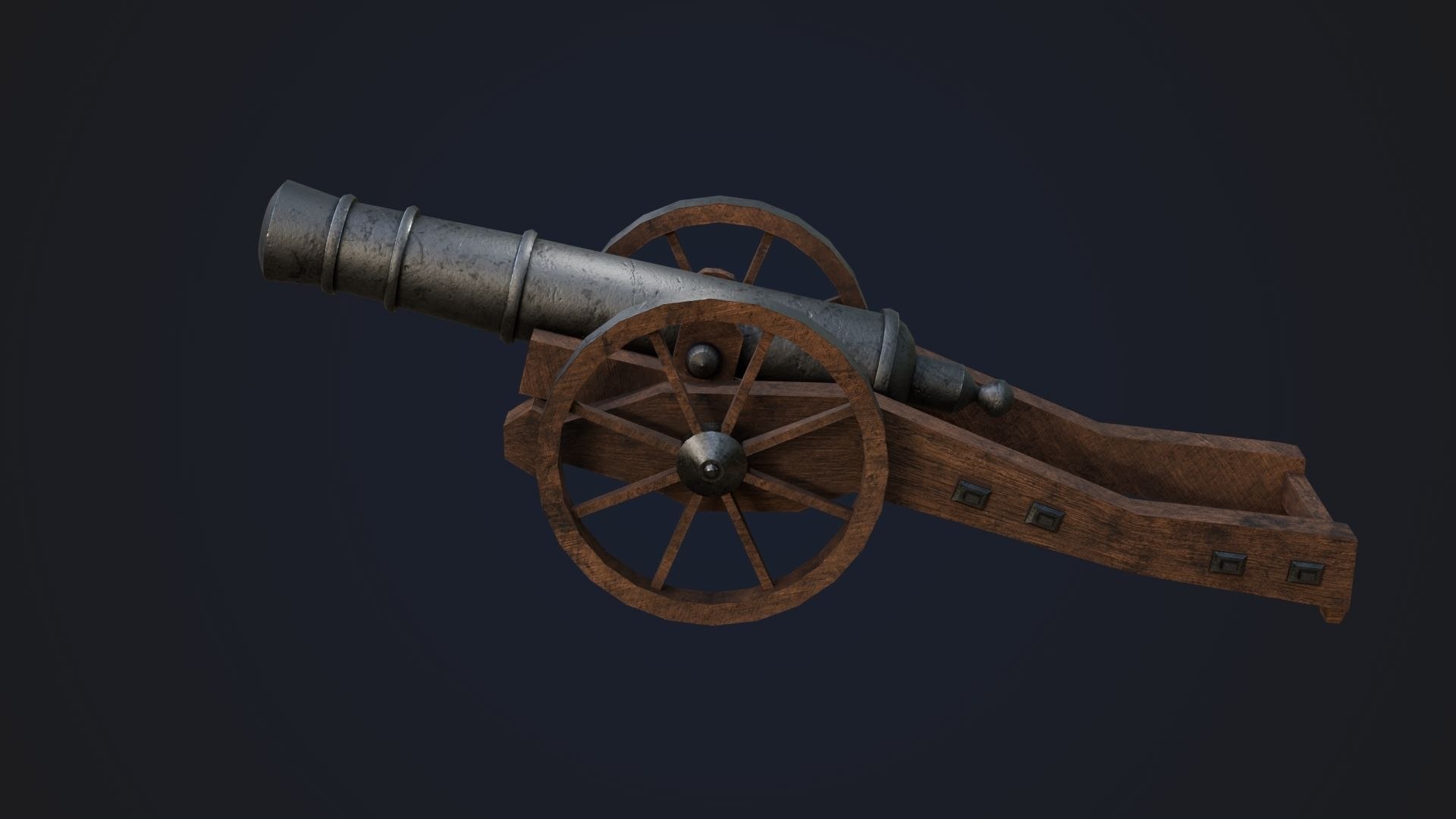 3D Cannon Model - TurboSquid 2227967