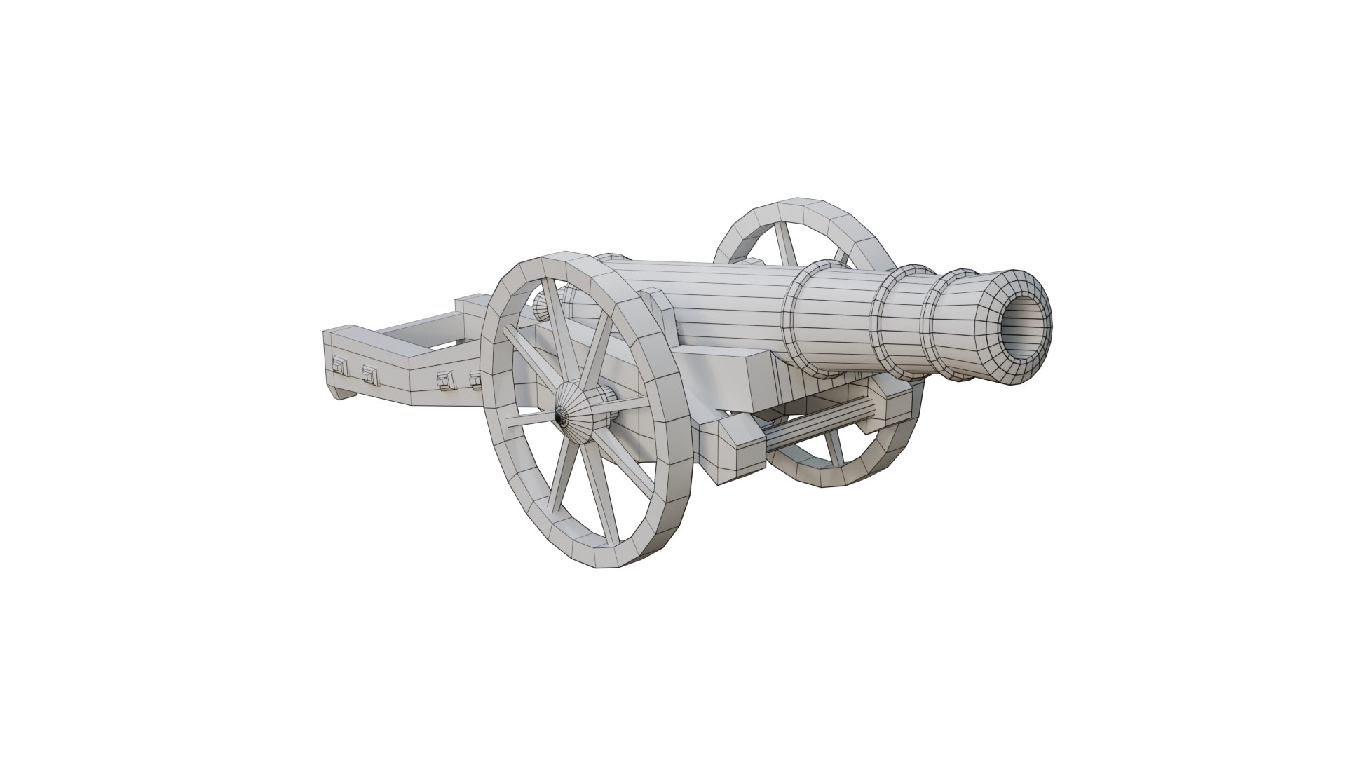 3D Cannon Model - TurboSquid 2227967