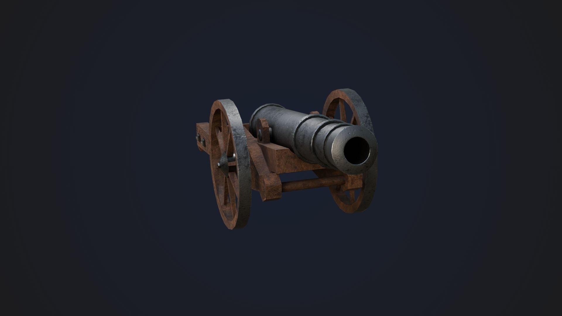 3D Cannon Model - TurboSquid 2227967