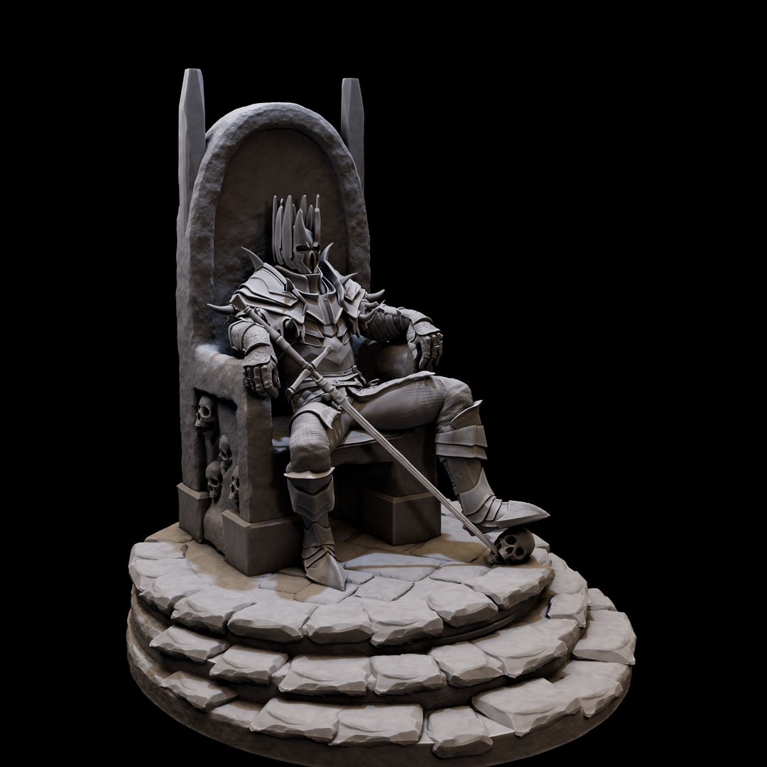 3D Death Knight 3d Print Ready Model - TurboSquid 2243311