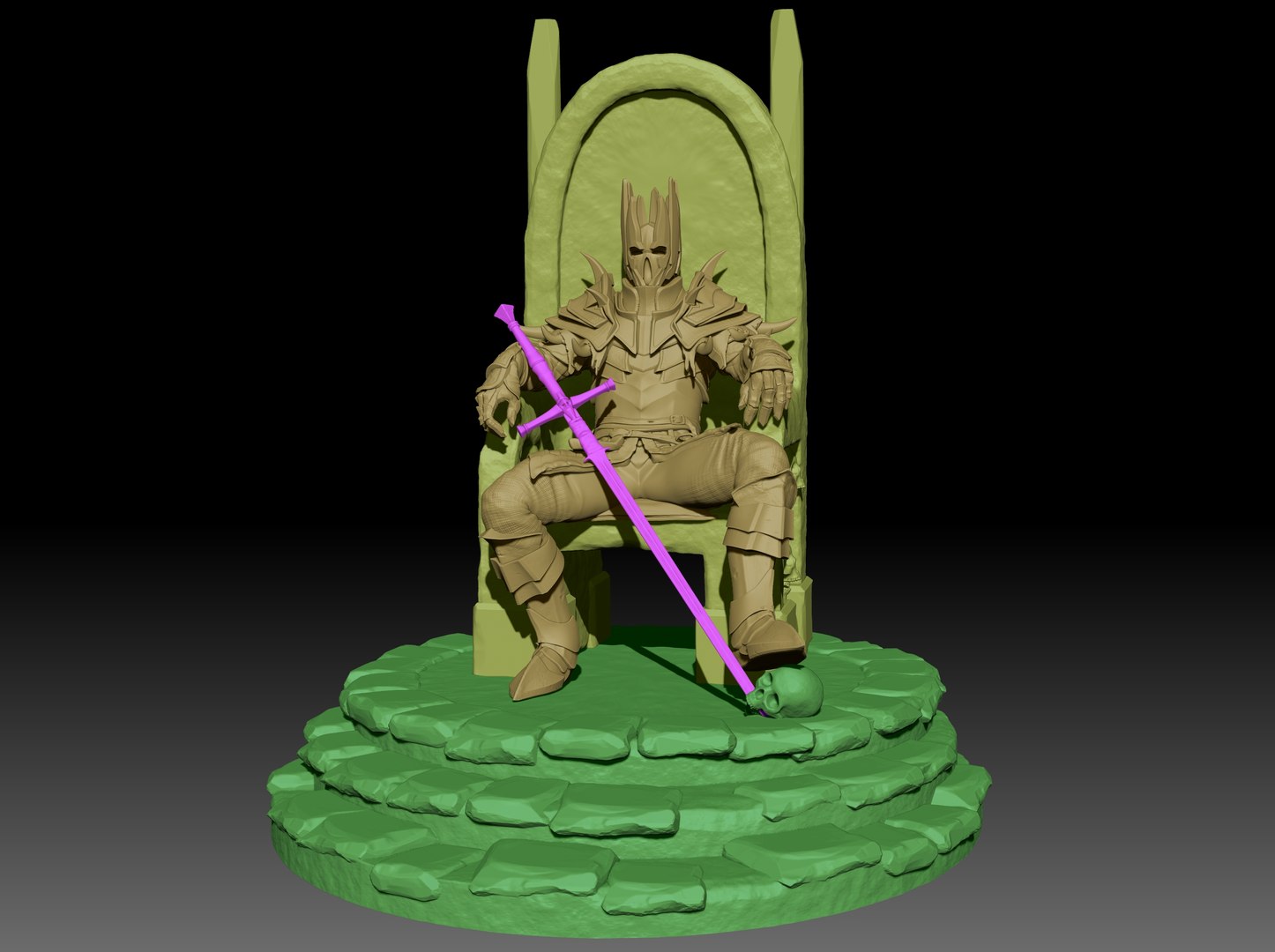 3D Death Knight 3d Print Ready Model - TurboSquid 2243311