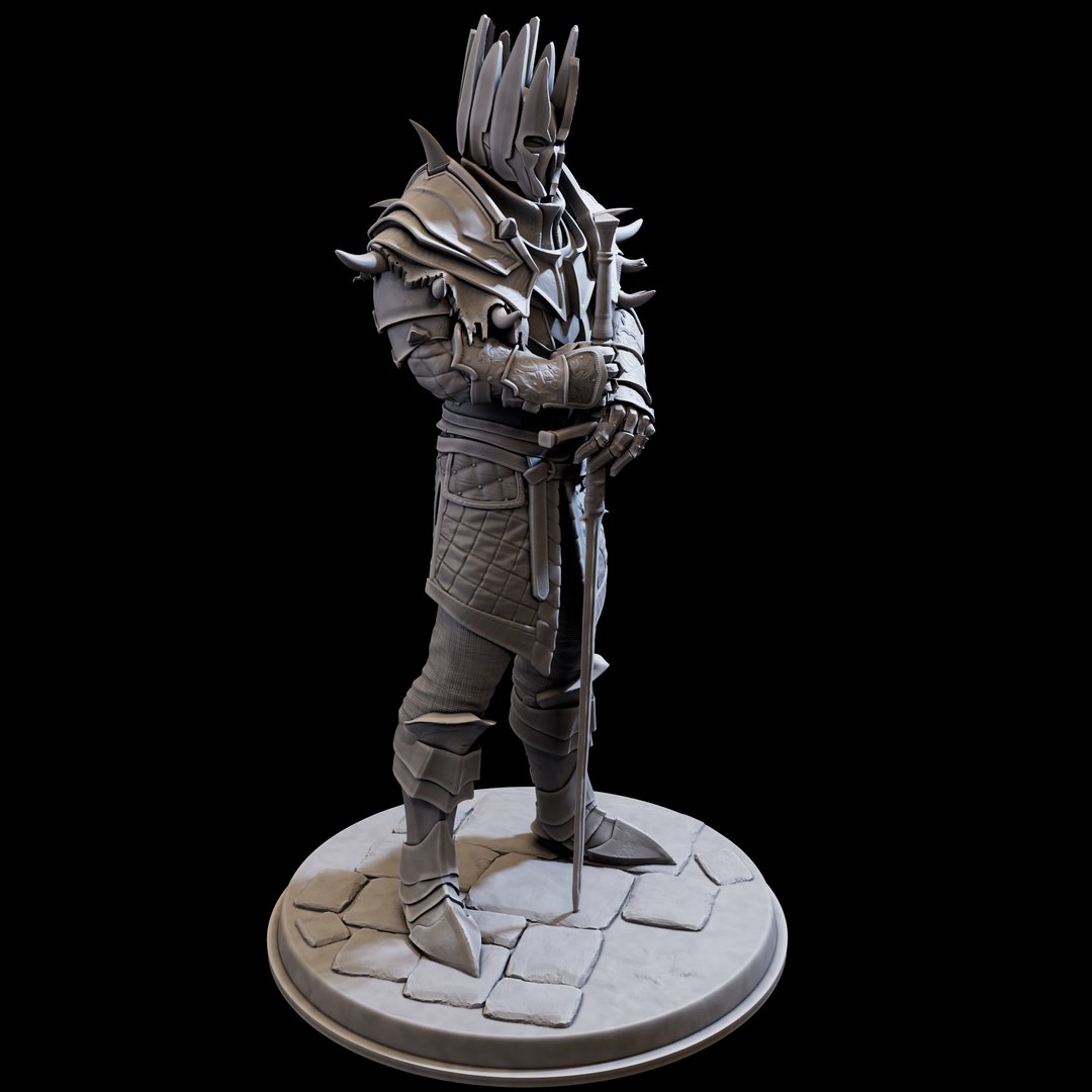 3D Death Knight 3d Print Ready Model - TurboSquid 2243311