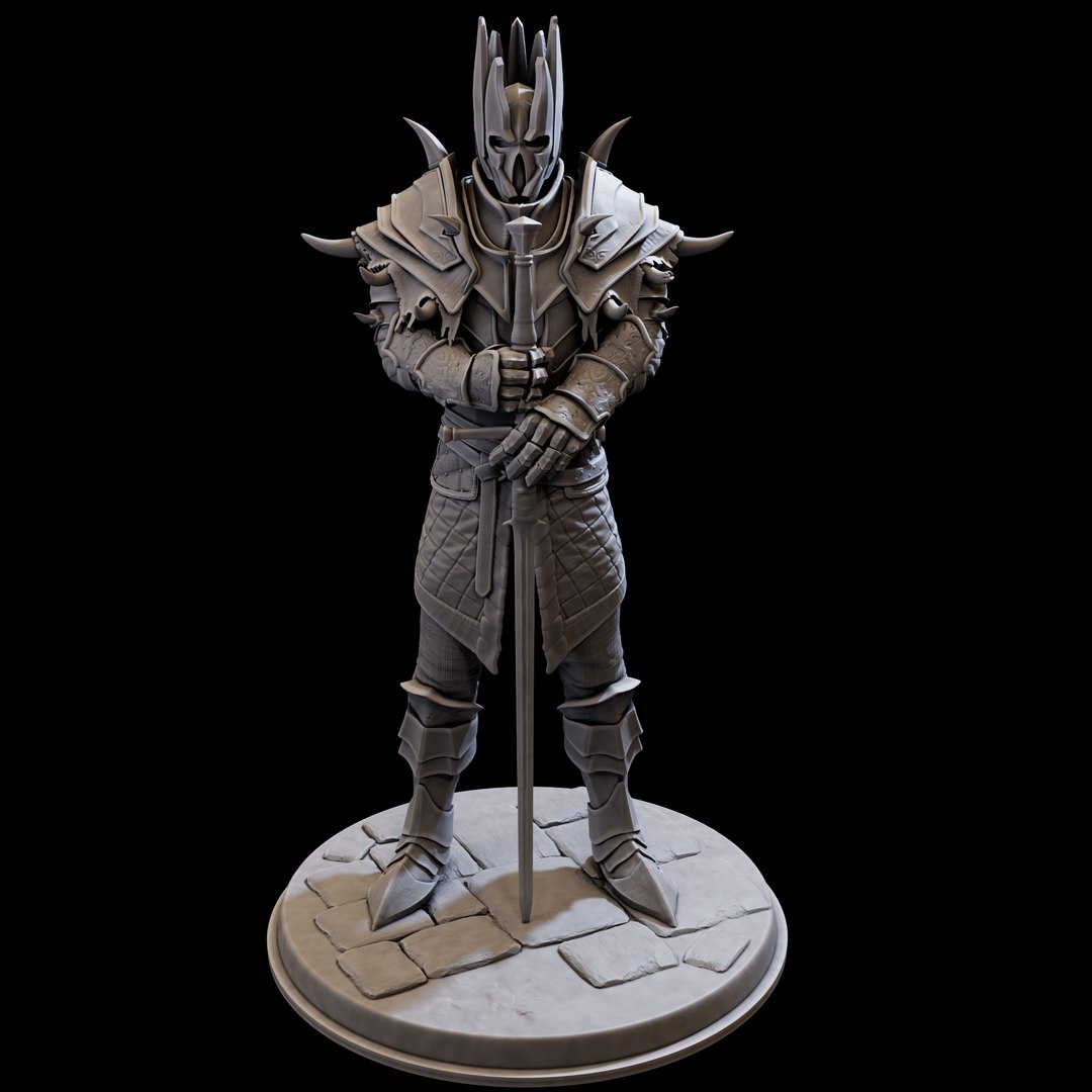 3D Death Knight 3d Print Ready Model - TurboSquid 2243311