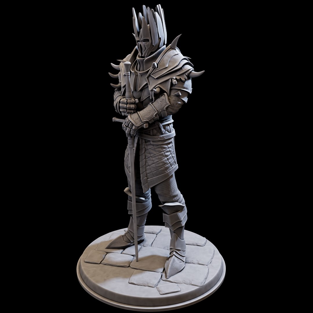 3D Death Knight 3d Print Ready Model - TurboSquid 2243311
