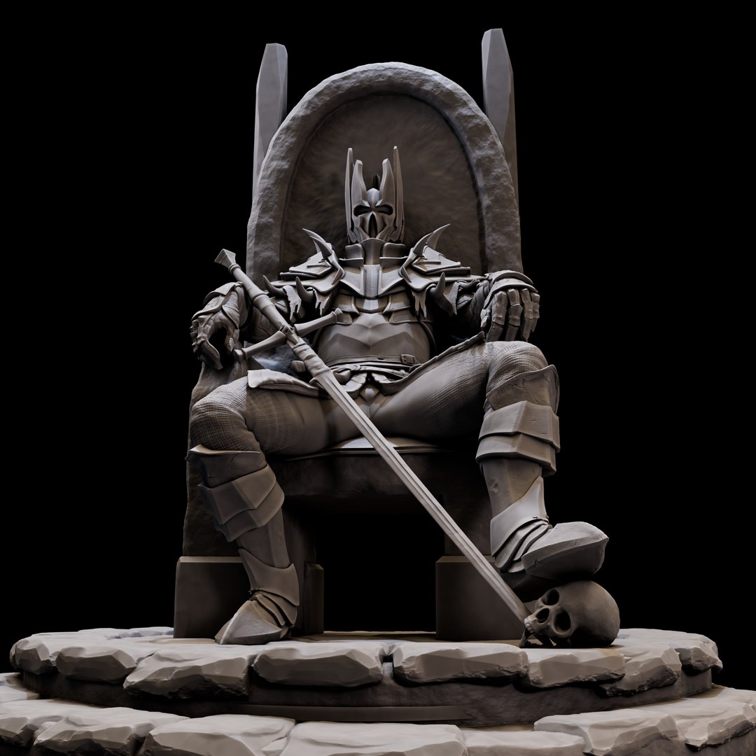 3D Death Knight 3d Print Ready Model - TurboSquid 2243311