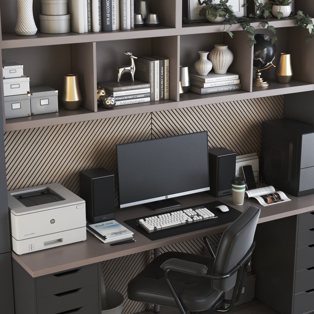3D IKEA office workplace 53 model - TurboSquid 1735640