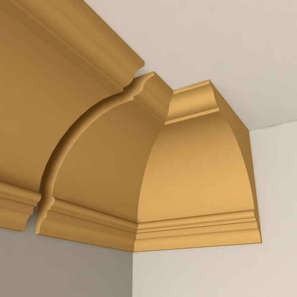 3d model interior cornice molding