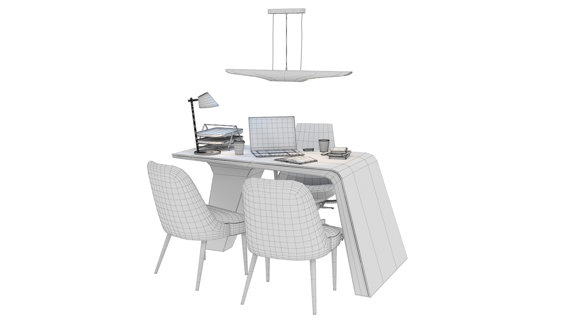 Desk Restoration Hardware Model - TurboSquid 2116599