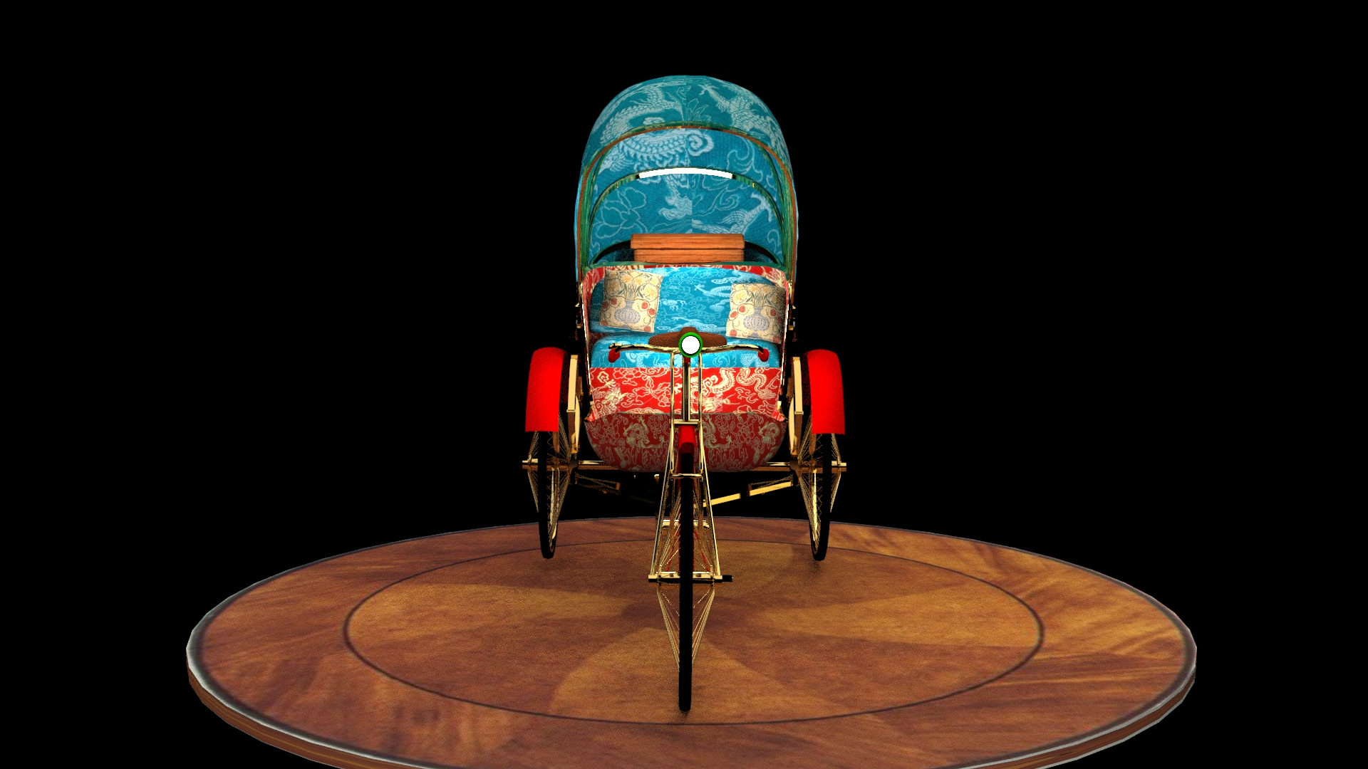 3D Chinese Rickshaw - TurboSquid 2283842