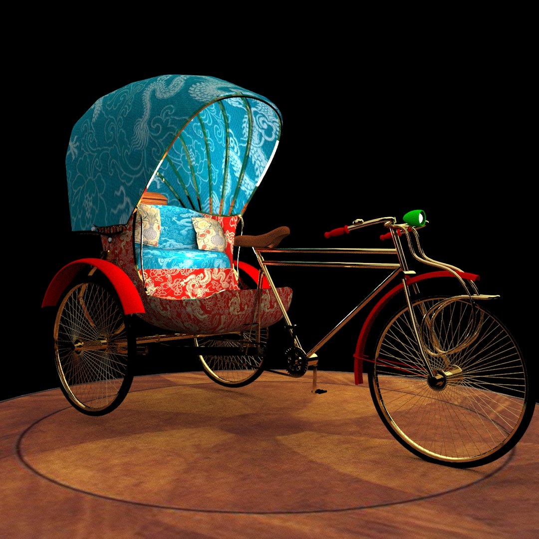 3D Chinese Rickshaw - TurboSquid 2283842