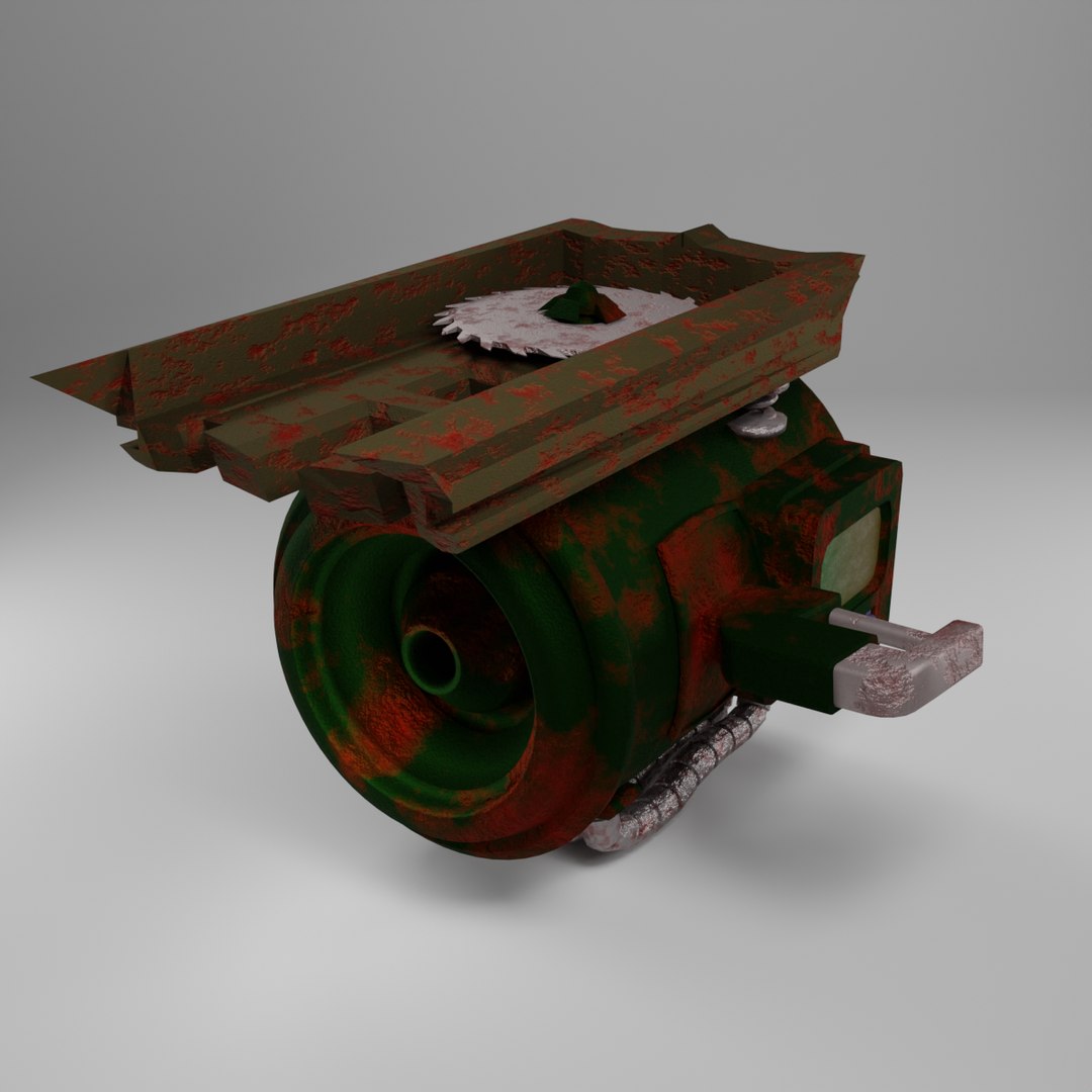 Post-apocalyptic Hand Saw Cannon 3D Model - TurboSquid 1930059