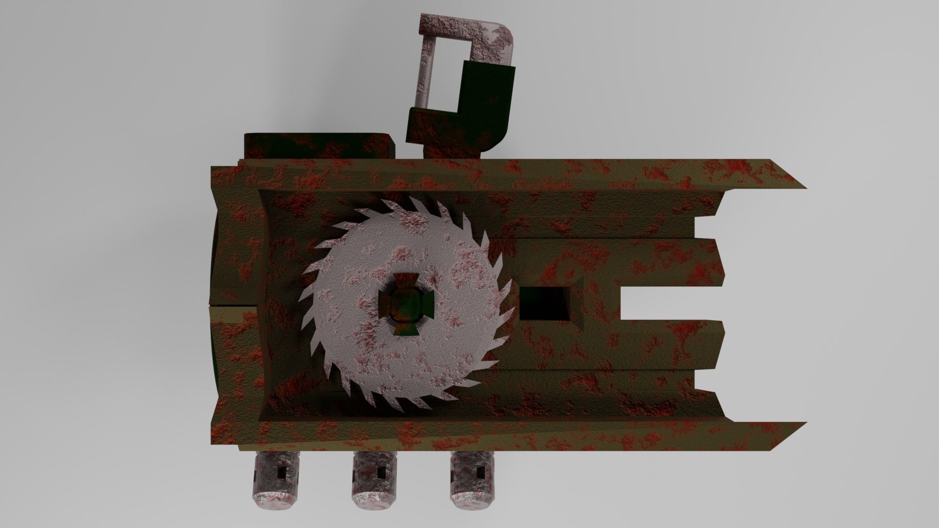 Post-apocalyptic Hand Saw Cannon 3D Model - TurboSquid 1930059