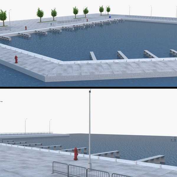 Marina 3D model - TurboSquid 1821690