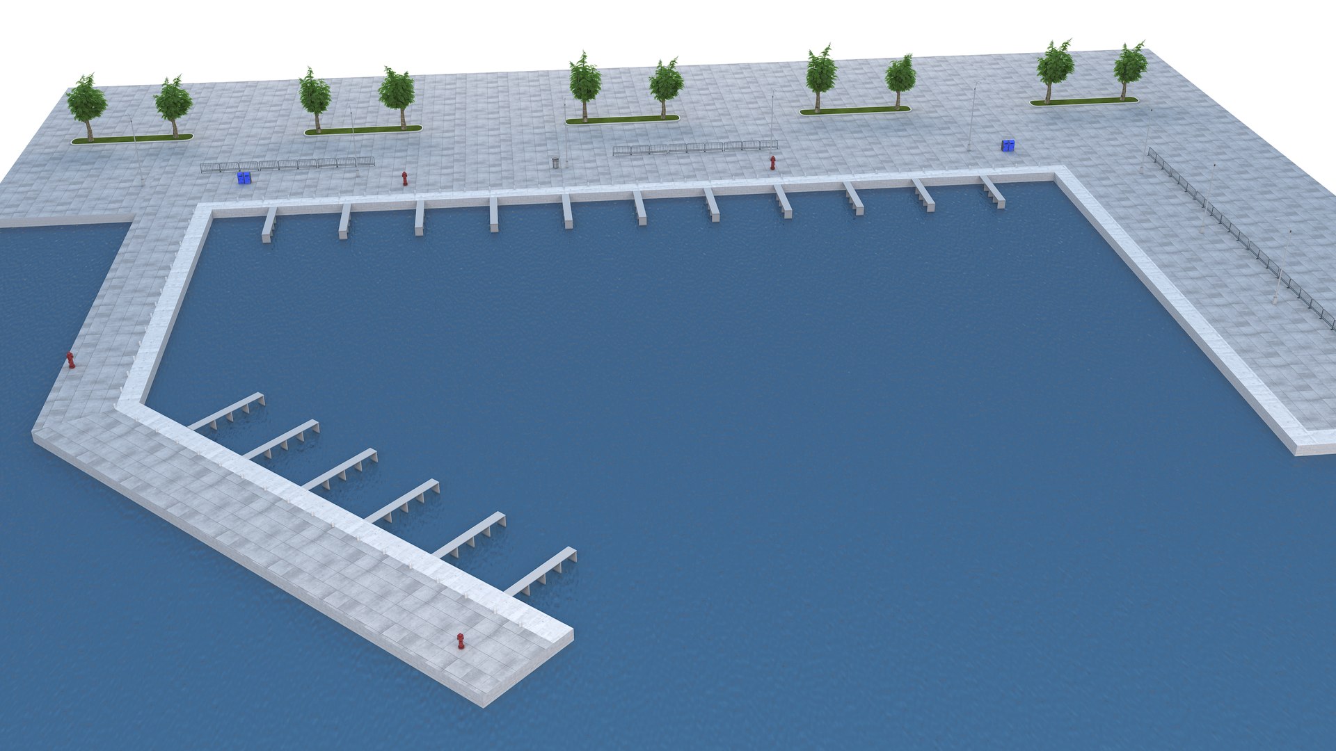 Marina 3D Model - TurboSquid 1821690