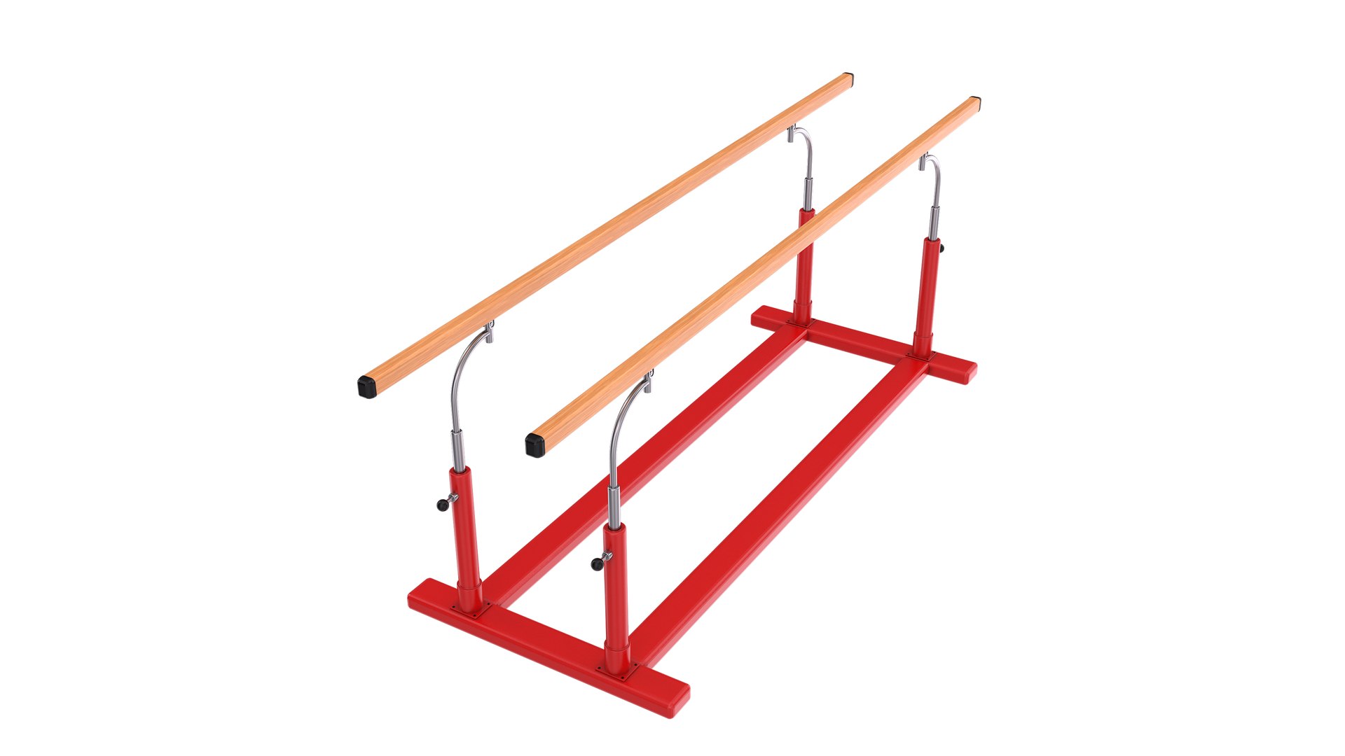 3D Parallel Bars - Red - TurboSquid 1920868